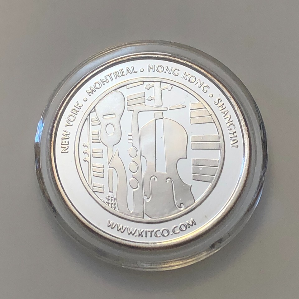 2011 Kitco 1 oz Silver Round .9999 in Air-tite Capsule Bullion RARE ...