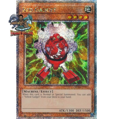 Yugioh! 1x Red Gadget MP24-EN012 Quarter Century Secret Rare 1st Ed NM ...