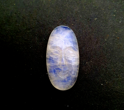 Natural Rainbow Moonstone Hand Carved Face Loose Gemstone 18 36 MM 43 ...