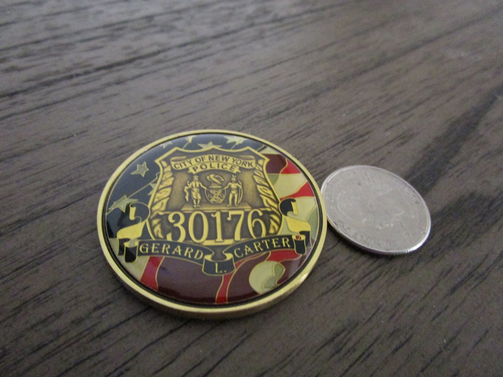 NYPD In Loving Memory EOW July 31.1998 Challenge Coin #539B | eBay