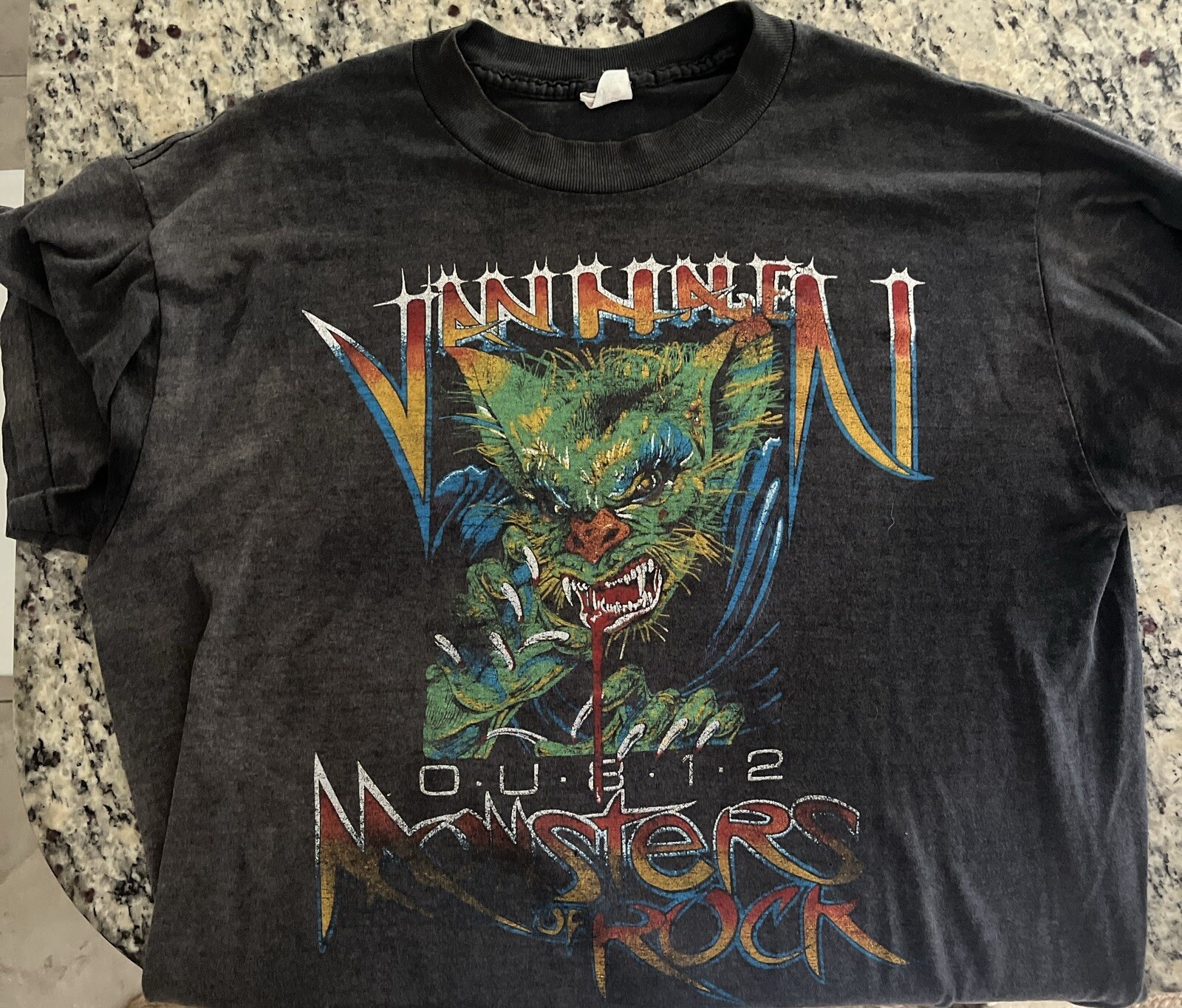 Vintage Large Van Halen Monsters Of Rock 1988 Concert… - Gem
