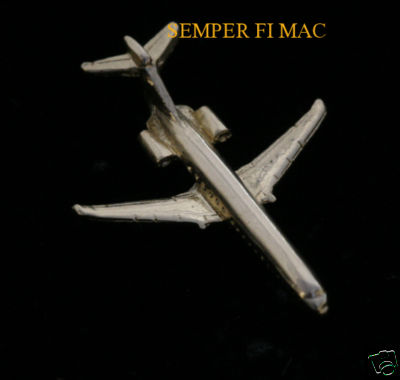 AUTHENTIC MD-90 MCDONNELL DOUGLAS JET AIRLINER GOLD PLATED HAT LAPEL ...