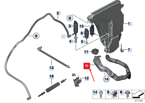 NEW BMW 5 GRAN TURISMO F07 WASH CONTAINER FILLER PIPE 61667237777 | eBay