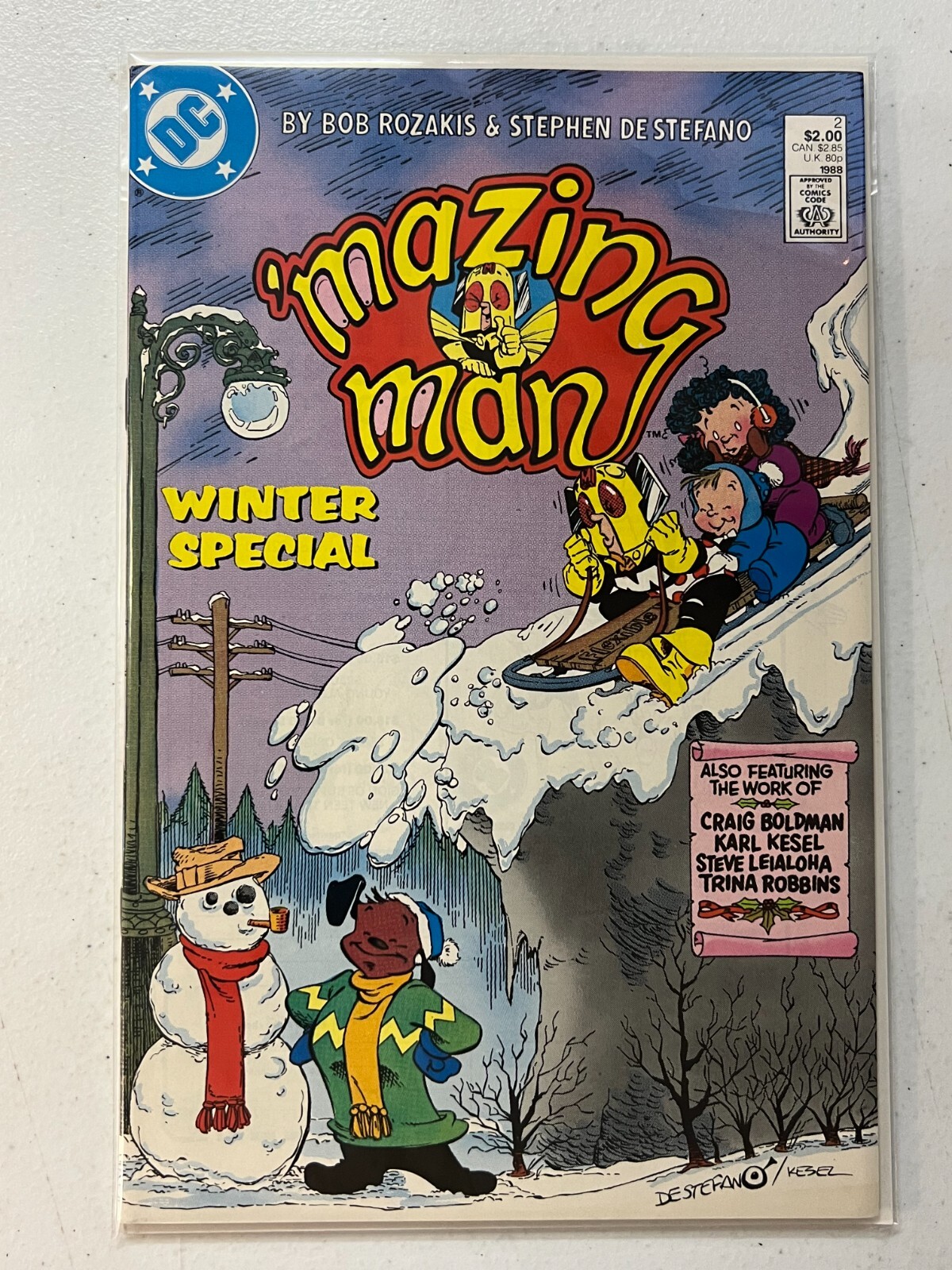 MAZING MAN WINTER SPECIAL #2 (1988 DC COMICS) | Combined Shipping B&B ...