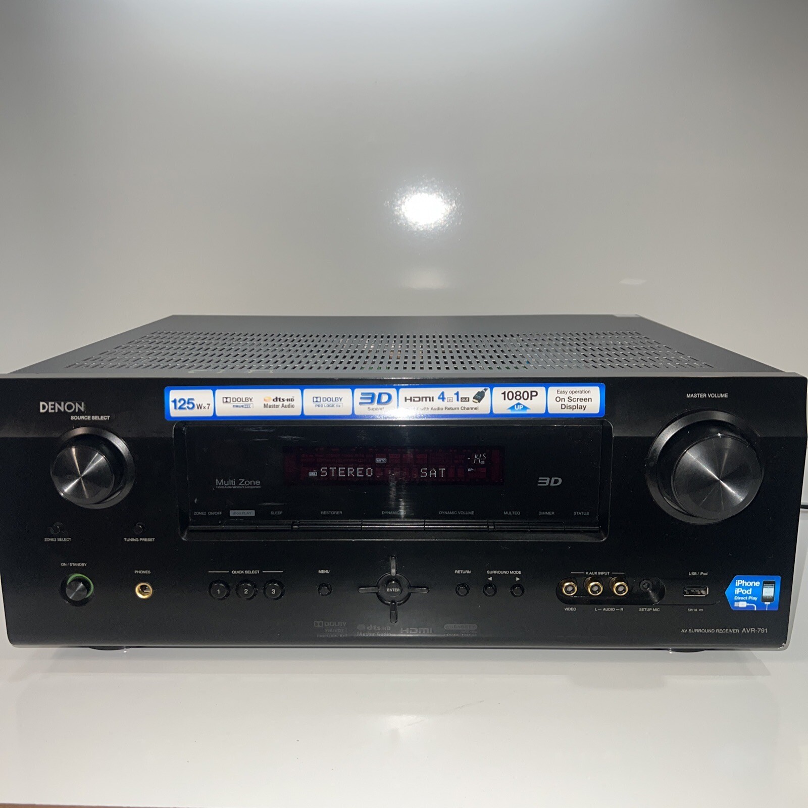 Denon AVR 791 7.1 Channel 125 Watt Receiver for sale online | eBay