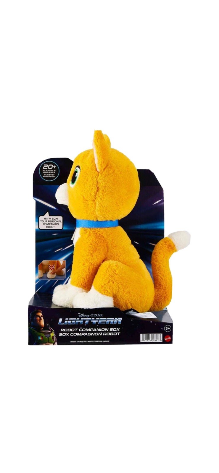 Disney Pixar Lightyear 2022 Robot Companion Sox Cat Interactive 12 ...
