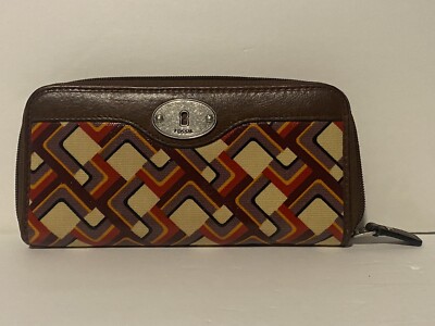 Fossil Key Per Women's Wallet Retro Look Zipper Organize | eBay
