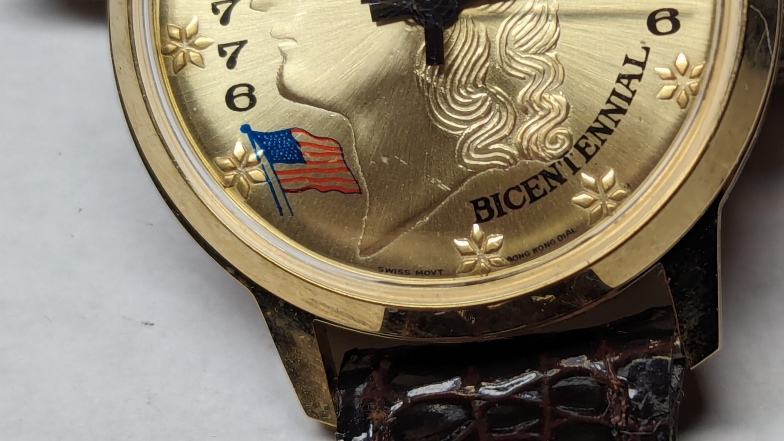 GENOVA ELECTRONICALLY TIMED SWISS WATCH 1776-1976 BICENTENNIAL LIBERTY ...