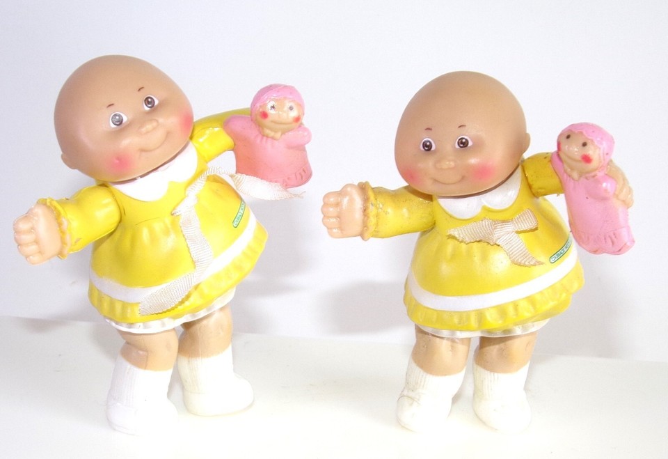 Vintage Cabbage Patch Kids Mini Poseable PVC Figures Lot of 14 3” OAA ...