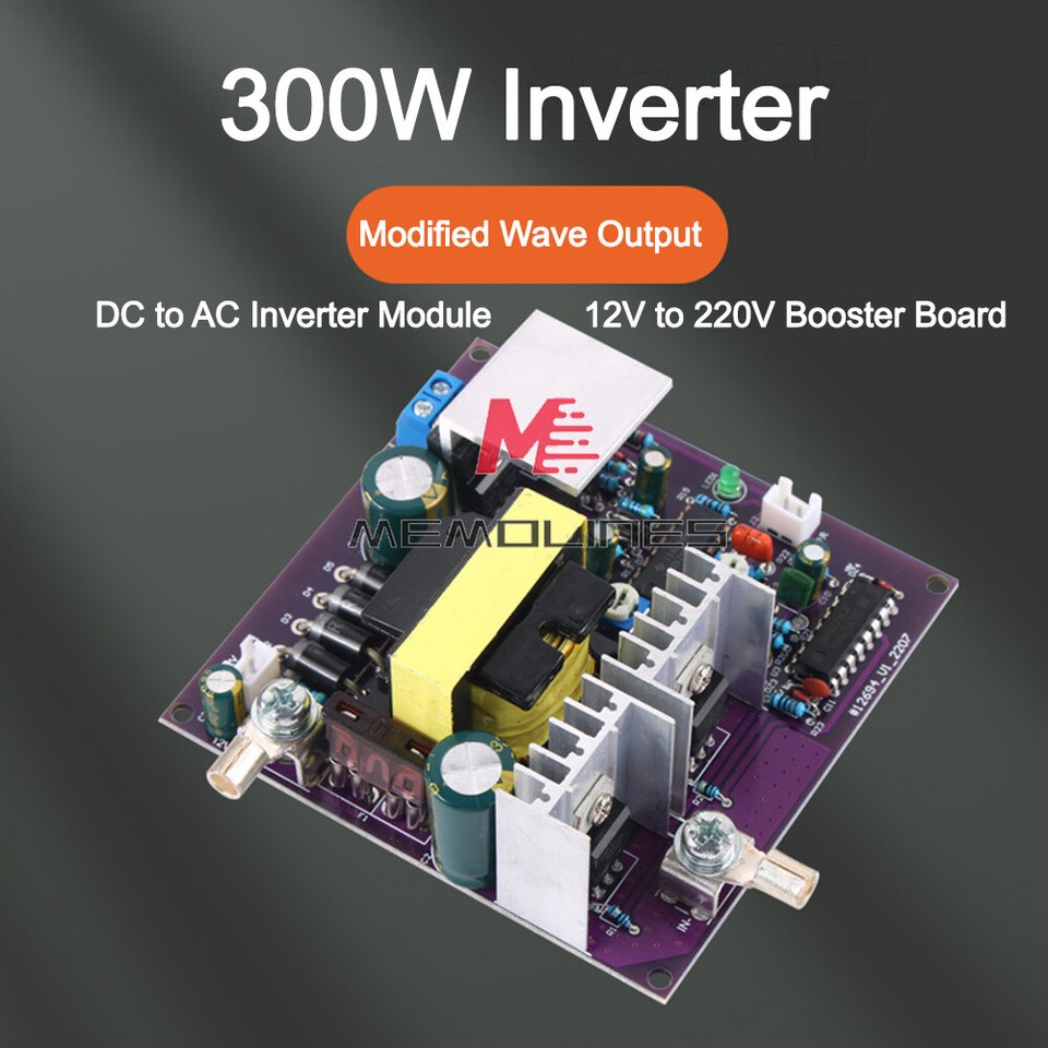 300W 12V to 220V DC-AC Boost Board Low Frequency Inverter Drive Circuit ...