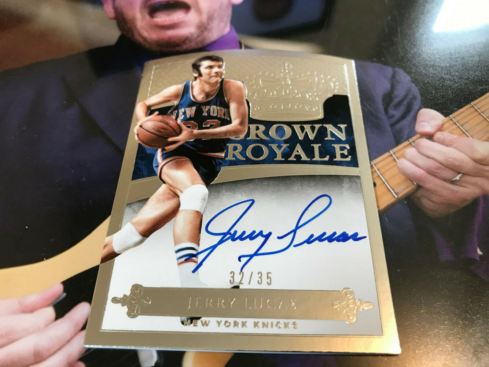 Jerry Lucas autograph /35 2014-15 Panini Crown Royale OnCard Auto ...
