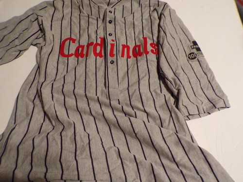 St. Louis Cardinals MLB Promo Jersey XL Gray Pullover Sewn Logo Fabick ...