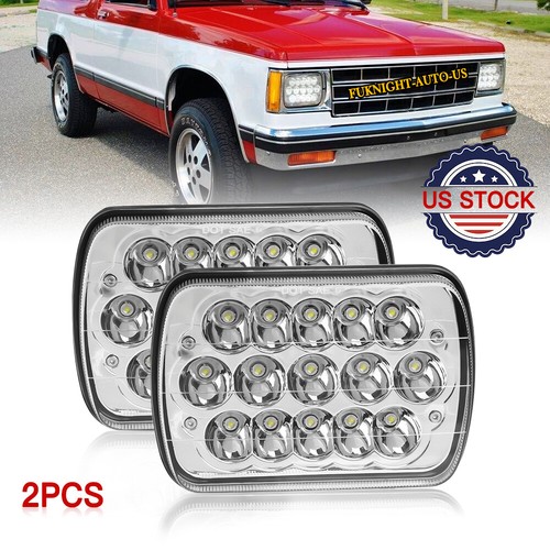 2PCS For 1982-1993 Chevy S10 Blazer GMC S15 7X6" 5X7" LED Headlights Hi ...