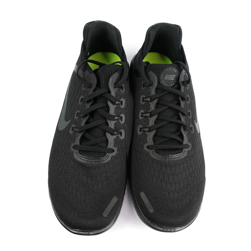 Nike Free RN 2018 Mens Lightweight Running Shoes Triple Black 942836 ...