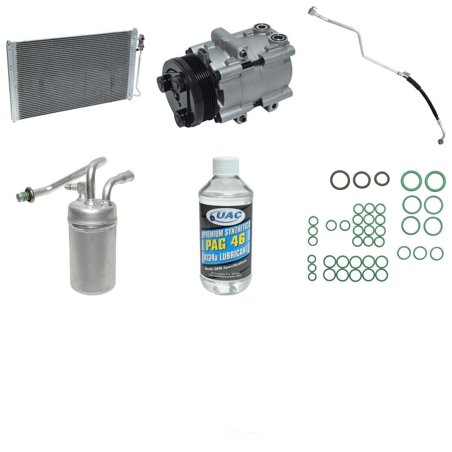 A/C Compressor Kit-Compressor-condenser Replacement Kit fits 99-01 ...