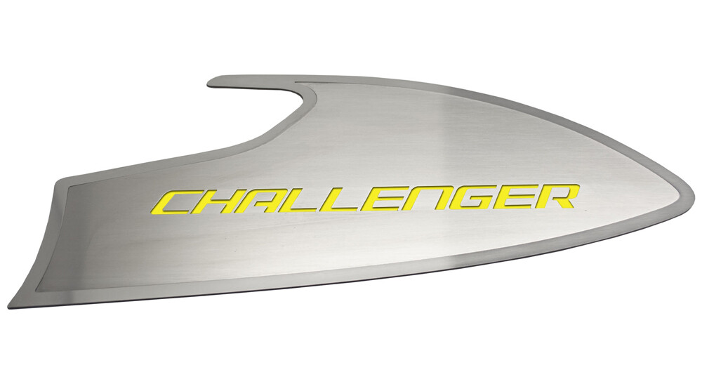 2pc Door Badges w/Yellow "Challenger" Inlay for 2015-2023 Dodge ...