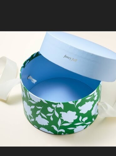 Kate Spade New York Target Round Gift Boxes Green White Stripe Dots Set ...