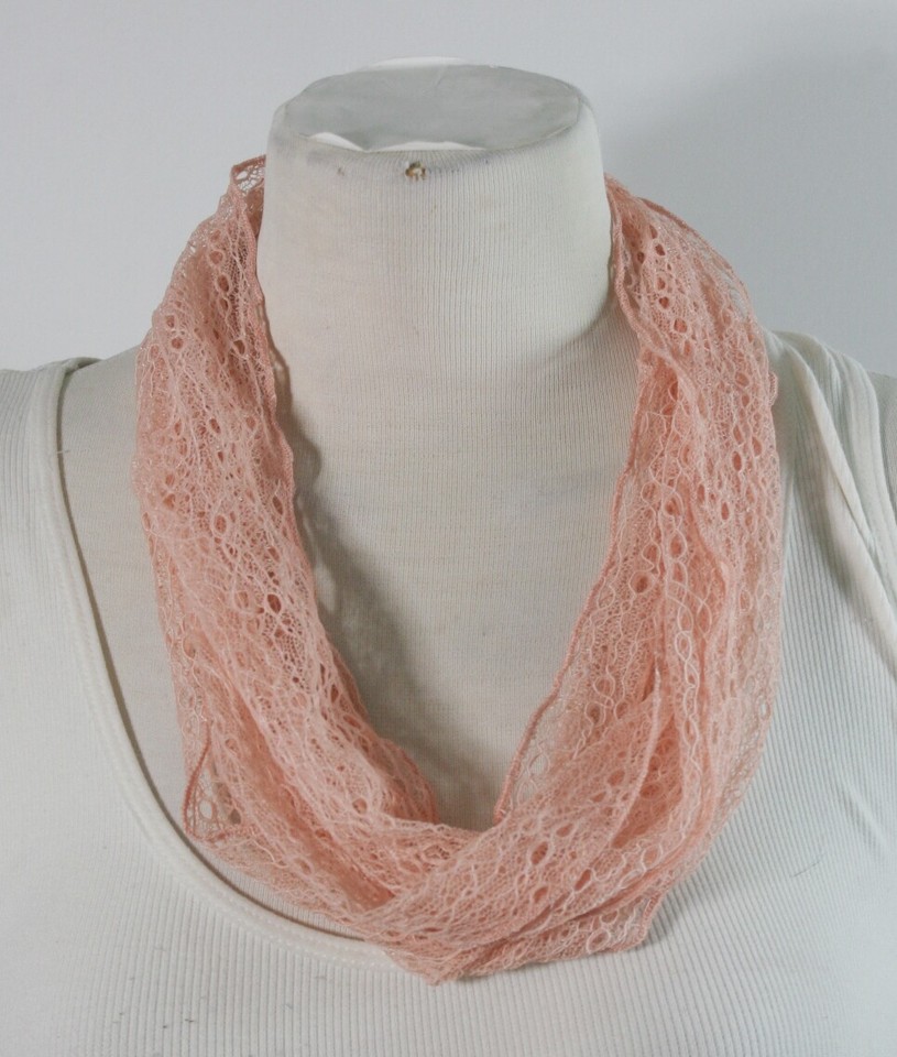 Infinity lace scarf, beautiful black lace w/suade dots, green, blue ...