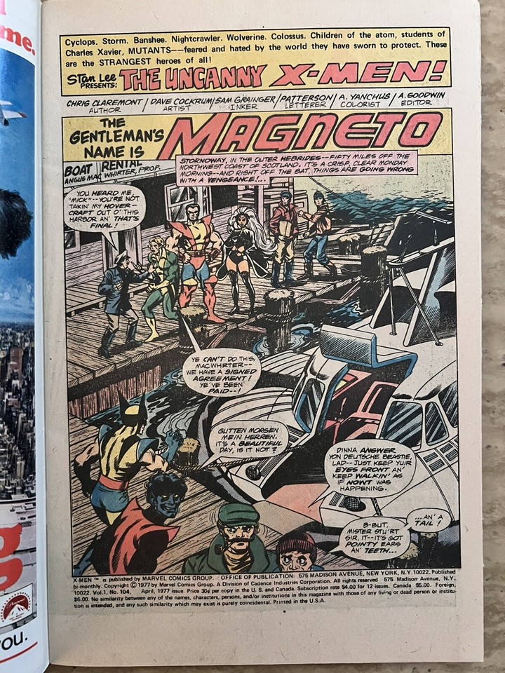 THE X-MEN #104_APRIL 1977_FINE/VERY FINE_MAGNETO_🔥🔥 | eBay