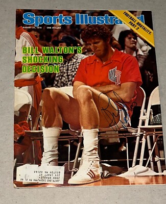 BILL WALTON SIGNED SPORTS ILLUSTRATED MAGAZINE AUTOGRAPHED AUGUST 21 ...