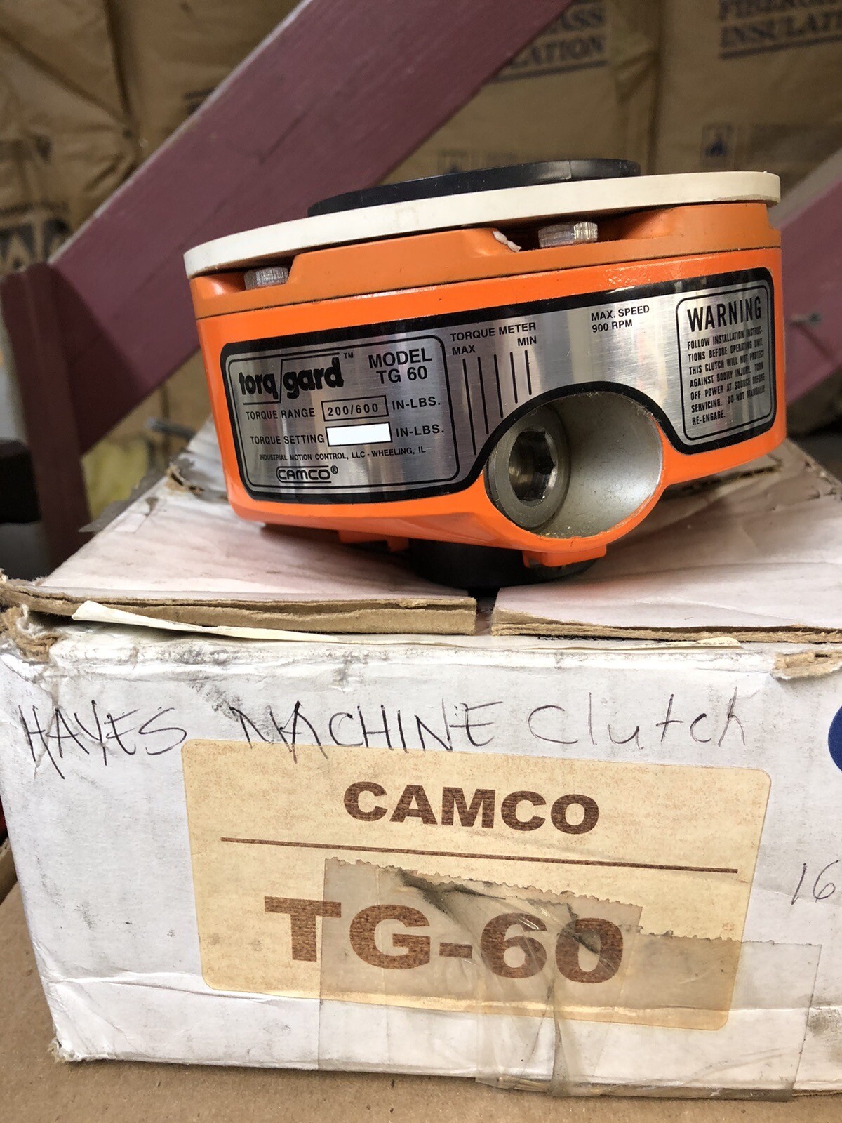 CAMCO Torq Gard Model TG 60 Overload Clutch Torque Range 200-600 In-lbs ...