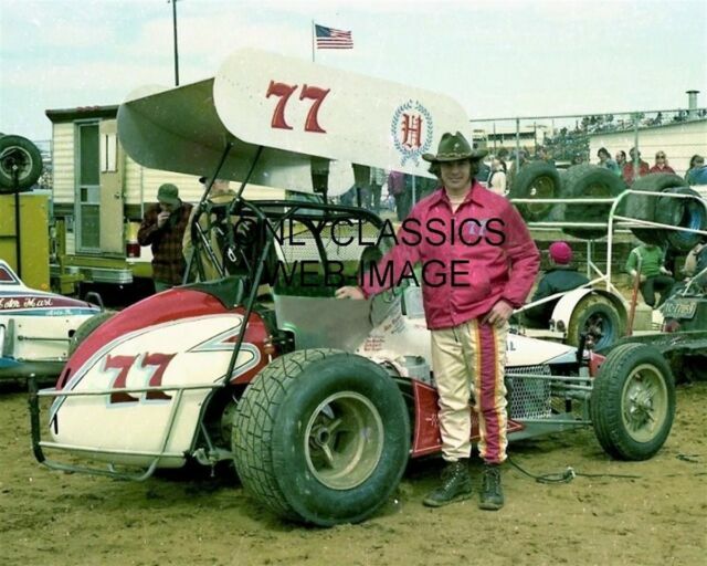 1975 Jan Opperman Auto Racing's Outlaw 8x10 Photo Al's Maxwell Sprint ...