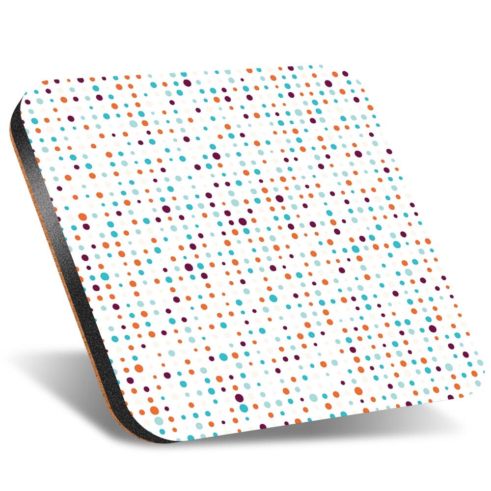 1x Square Coaster 12cm Polka Dot Pattern Teenager Retro #170318 | eBay UK