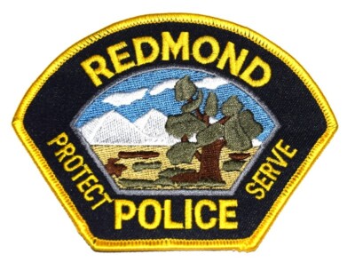 REDMOND OREGON OR Sheriff Police Patch MOUNTAINS CLOUDS LARGE OAK TREE ...