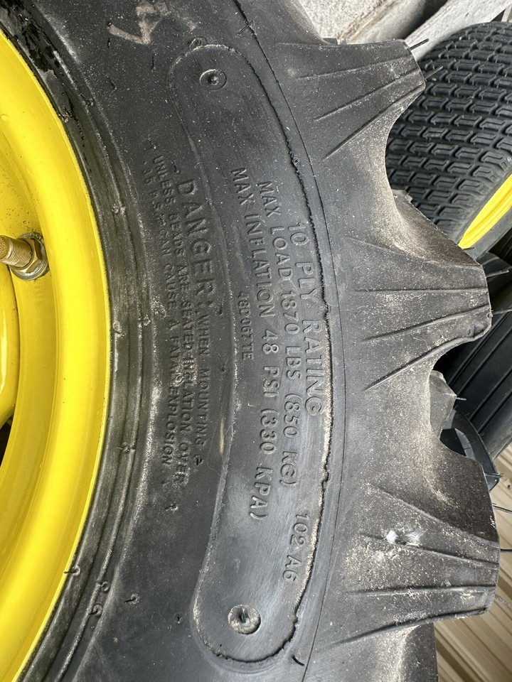 John Deere 4044M OEM R1 Tire & Wheel set 25x8.50-14 & 15-19.5 | eBay