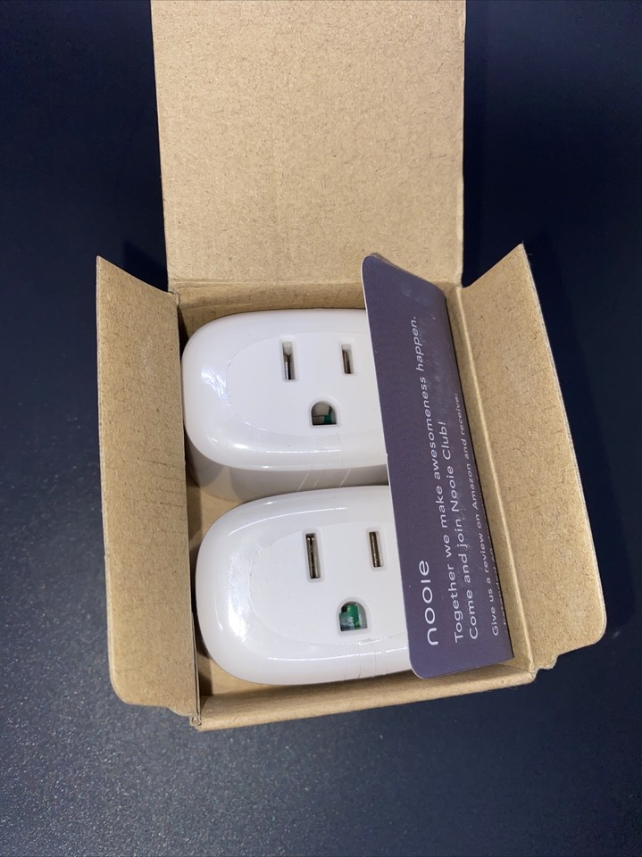 2 Ct Nooie Smart Plug Mini Smart Socket Compatible with Alexa, Google ...