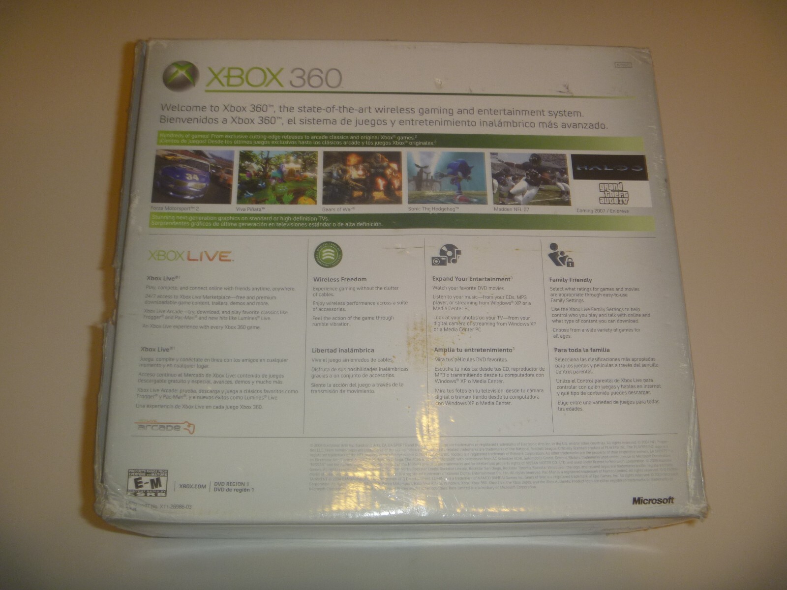 Microsoft Xbox 360 Pro 20GB System Console White In Original Box Good ...
