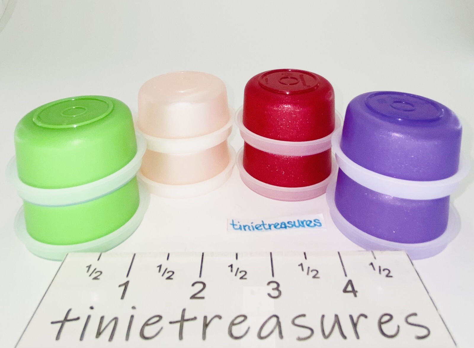 Tupperware 1oz Smidgets Pill Dressing Container Set of 8 Tinietreasure ...