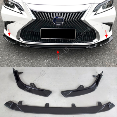 Bright black Front Bumper Lip Body Kit Spoiler 3P For Lexus ES 300h 350 ...
