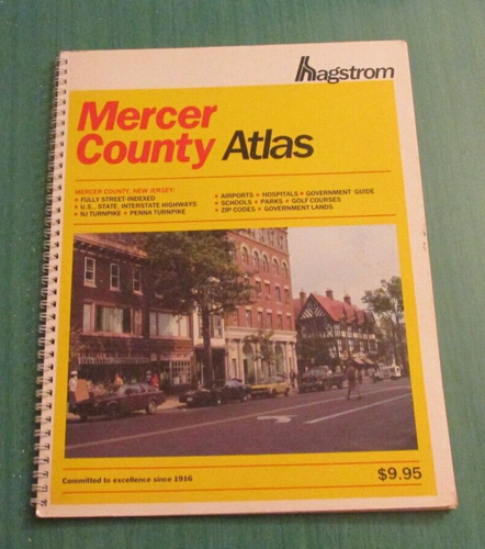 Hagstrom MERCER COUNTY NJ ATLAS - Spiral Bound - 13" x 10" - 1984 ...
