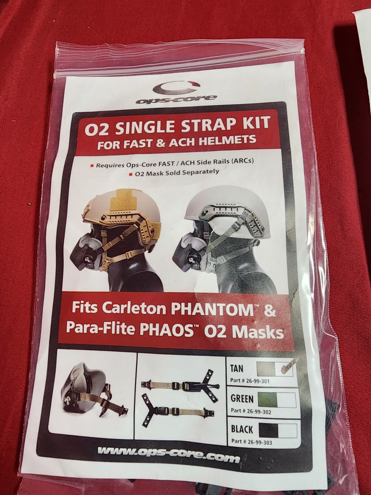 Ops-Core Maritim FAST Helmet AFSOC / USASOC Accessory Kit + O2 Strap | eBay