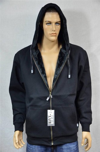1 PROCLUB PILE FULL ZIP HOODED JACKET BLACK/BLACK PRO CLUB S-5XL 1PC | eBay