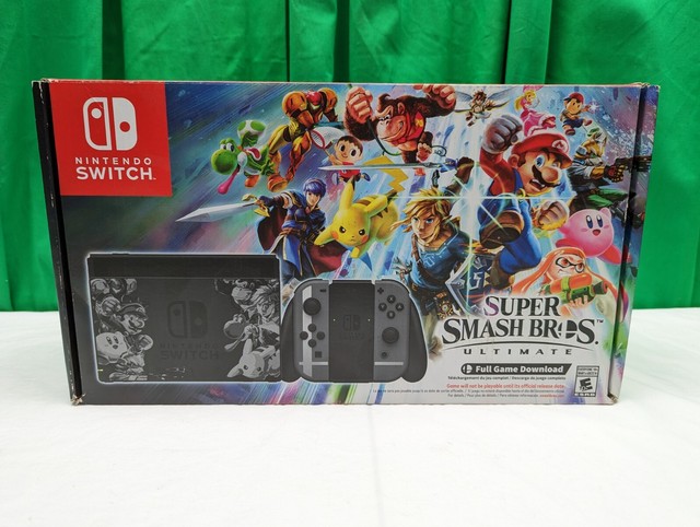 Nintendo Switch Super Smash Bros Ultimate Edition Console Bundle for ...