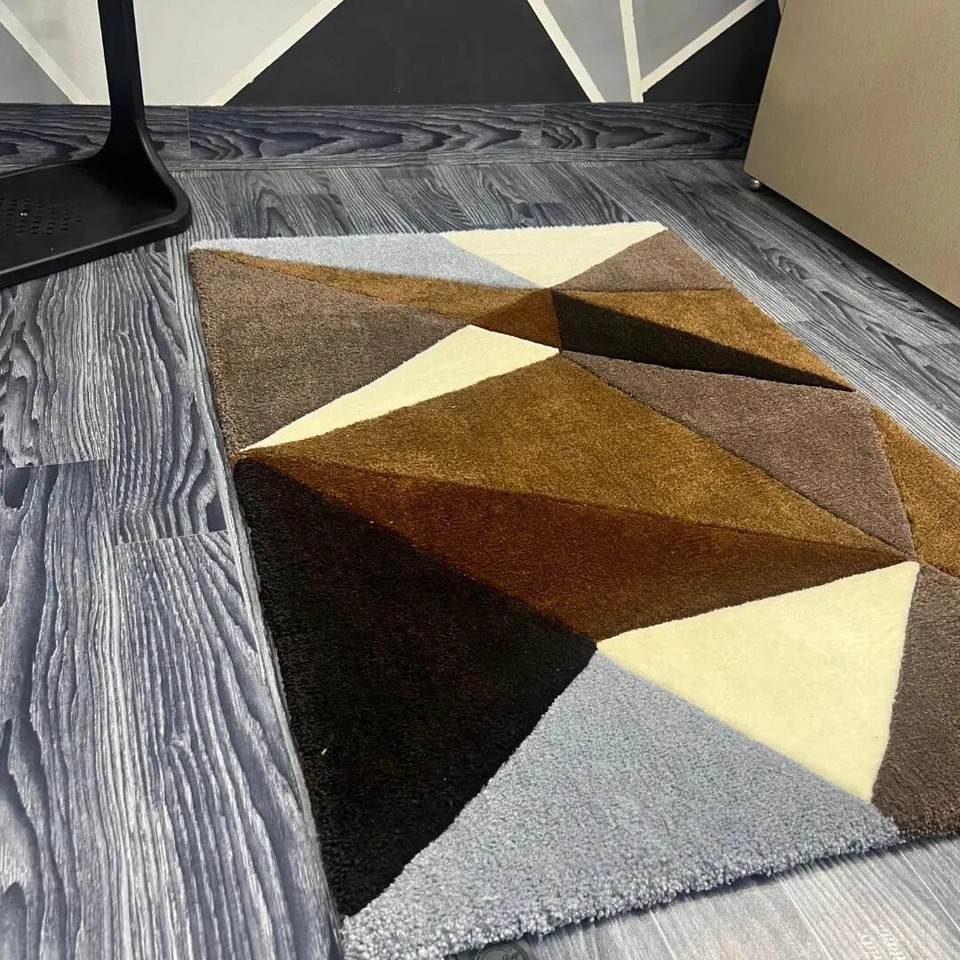 Modern Rug | Hand-tufted Abstract Rug | Rectangular Shapes | Area Rug ...