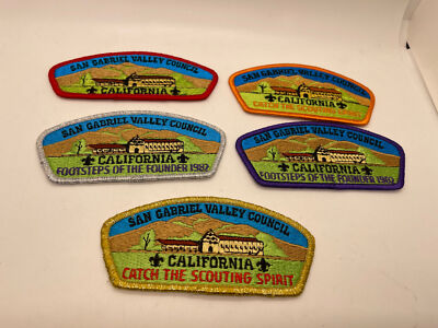 BSA San Gabriel Valley Council CSP Red / Gold / Silver / Orange ...