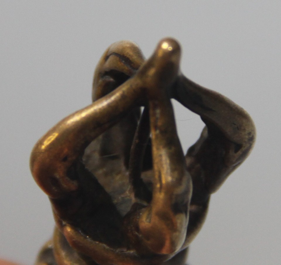 Real Tibet Vintage Old Buddhist Alloy Copper Five Pronged Vajra Dorje ...