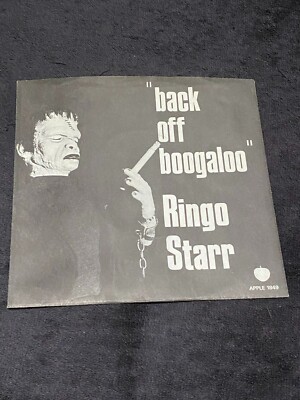 RINGO STARR 1972 picture sleeve "Back Off Boogaloo" with Frankenstein ...