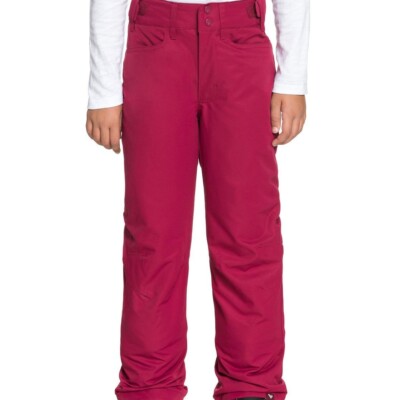 Girls ROXY Backyard Insulated Snow Pants HOT PINK Snowboard Ski XL 14 ...