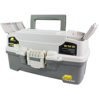 Plano 6201 One-Tray Tackle Box, Bait Storage, Extending Cantilever-tray ...
