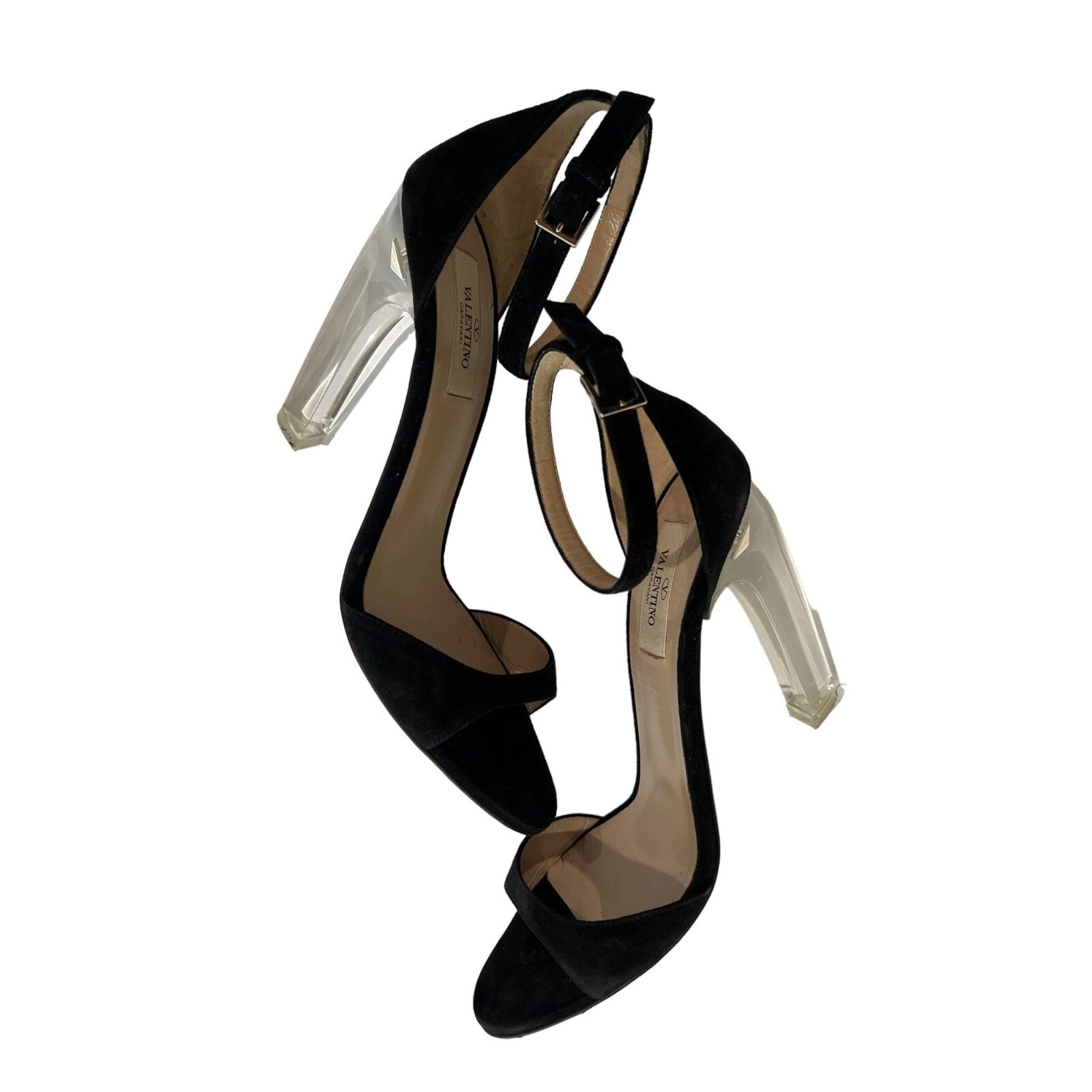 Valentino Clear Lucite Platform Curved Heel Sandals i… - Gem