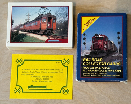 Rare Railroad Train Collector Cards - All Aboard Series #1 (46 Cards ...