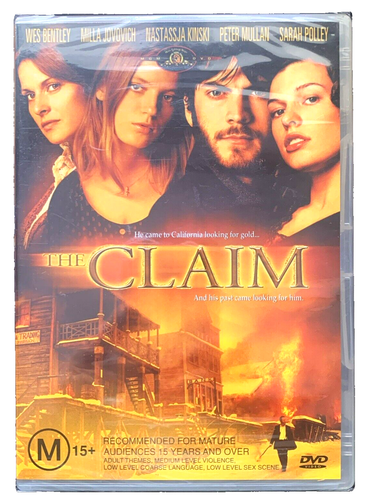 The Claim DVD (2000) Wes Bentley - Milla Jovovich - Region 4 Brand New ...