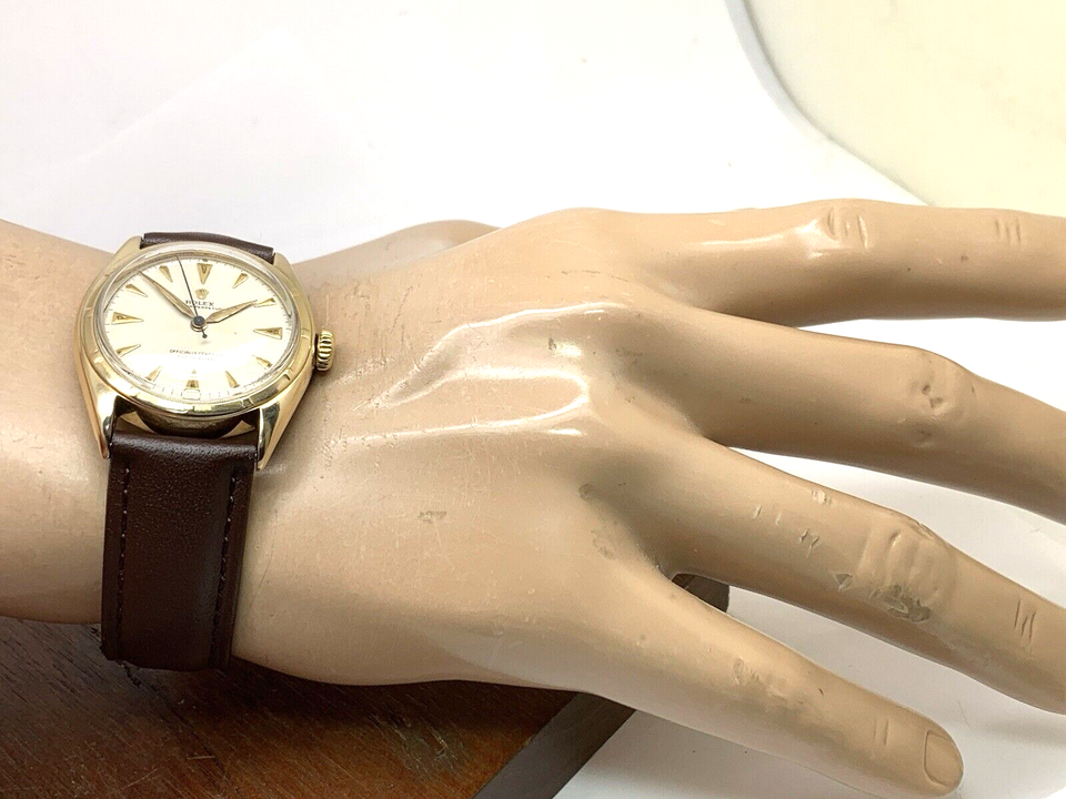 Rolex Oyster Precision Men's Watch Vintage Swiss Automatic 14k Gold ...