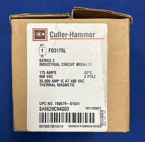 Cutler-Hammer FD3175L 175A 3P Industrial Breaker Series C🟦 | eBay
