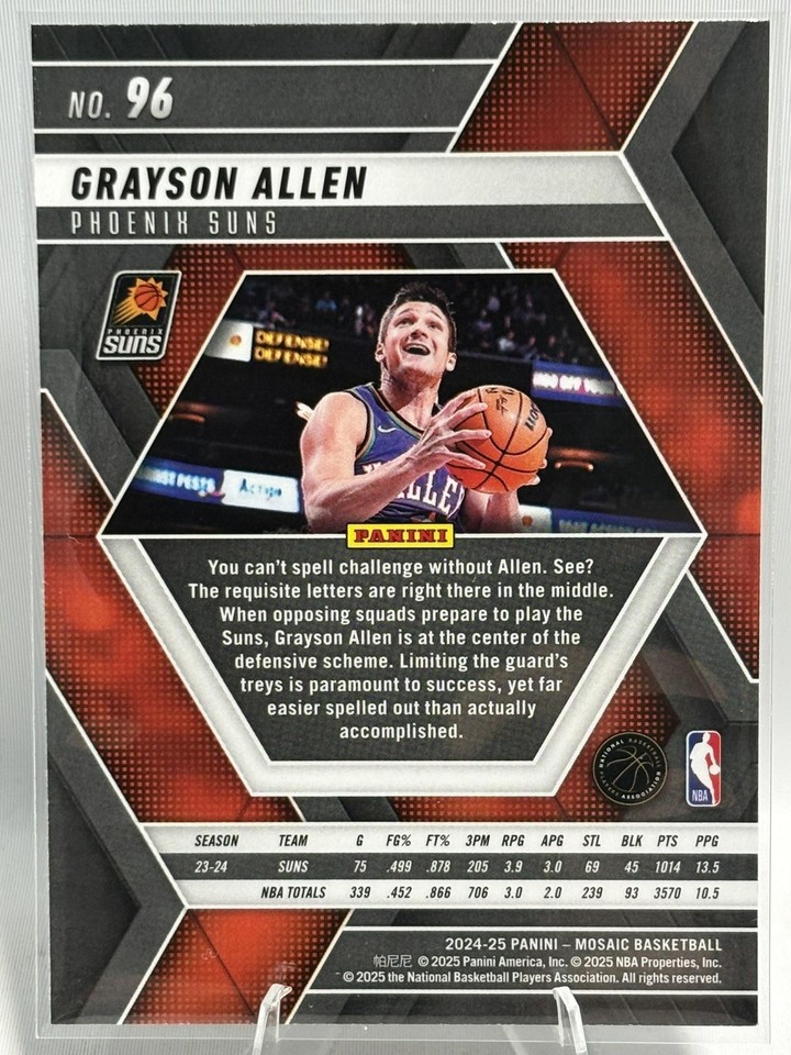 2024-25 Panini Mosaic #96 Grayson Allen | eBay