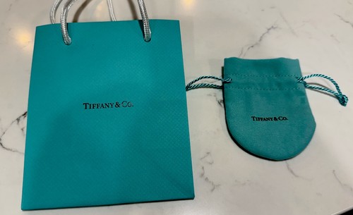 Tiffany Packaging Small Blue Drawstring Closure Jewelry Pouch AND Bag ...